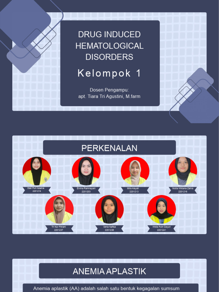 Drug Induced Hematological Disorders | PDF | Sains & Matematika