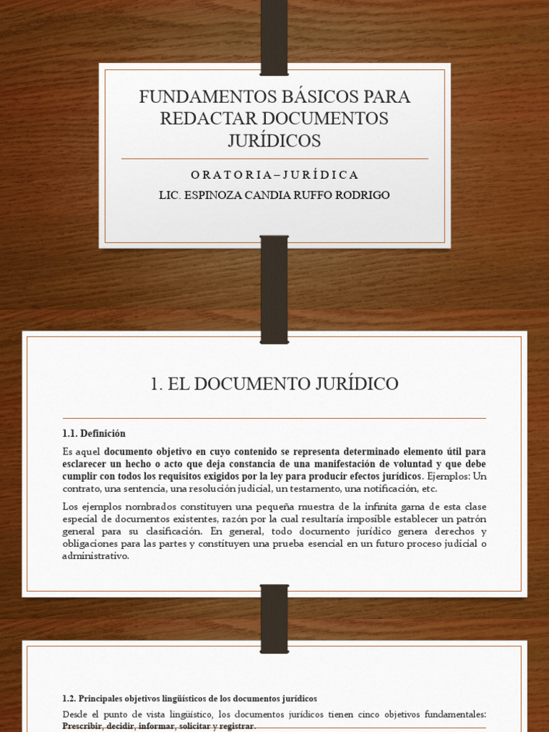 FUNDAMENTOS BÁSICOS PARA REDACTAR DOCUMENTOS JURÍDICOS | PDF | Ley procesal | Demanda judicial