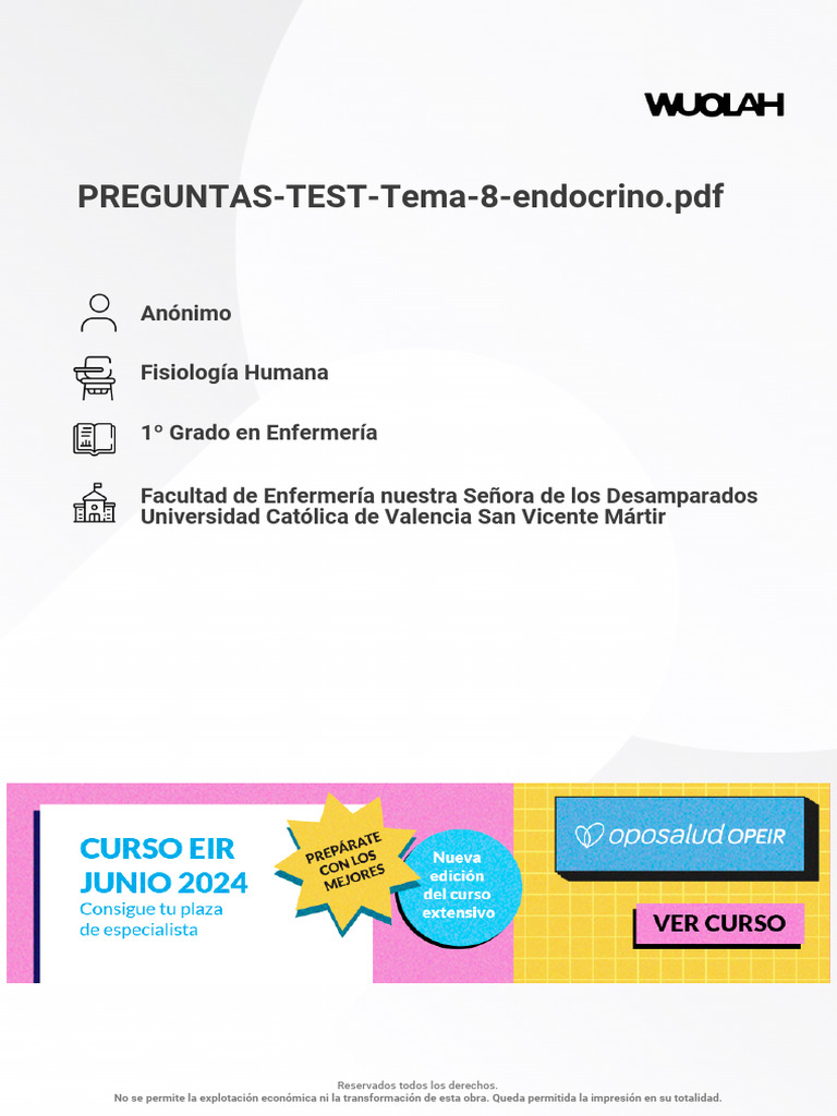Preguntas sobre División Celular Reproductora | PDF | Mitosis | Testículo