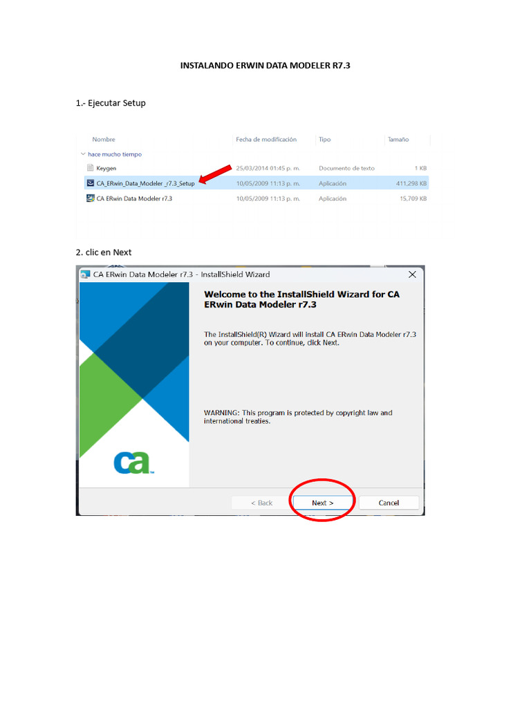 Instalando ERwin - Data - Modeler - r7.3 | PDF