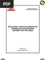 Cómo registrarse en el FAOV y FAVV | PDF | Ahorro | Bancos