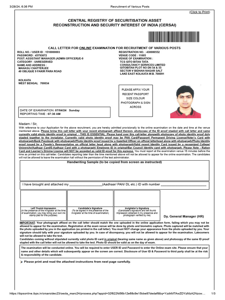 Recruitment of Various Posts-1 | PDF | Identity Document | Access Control