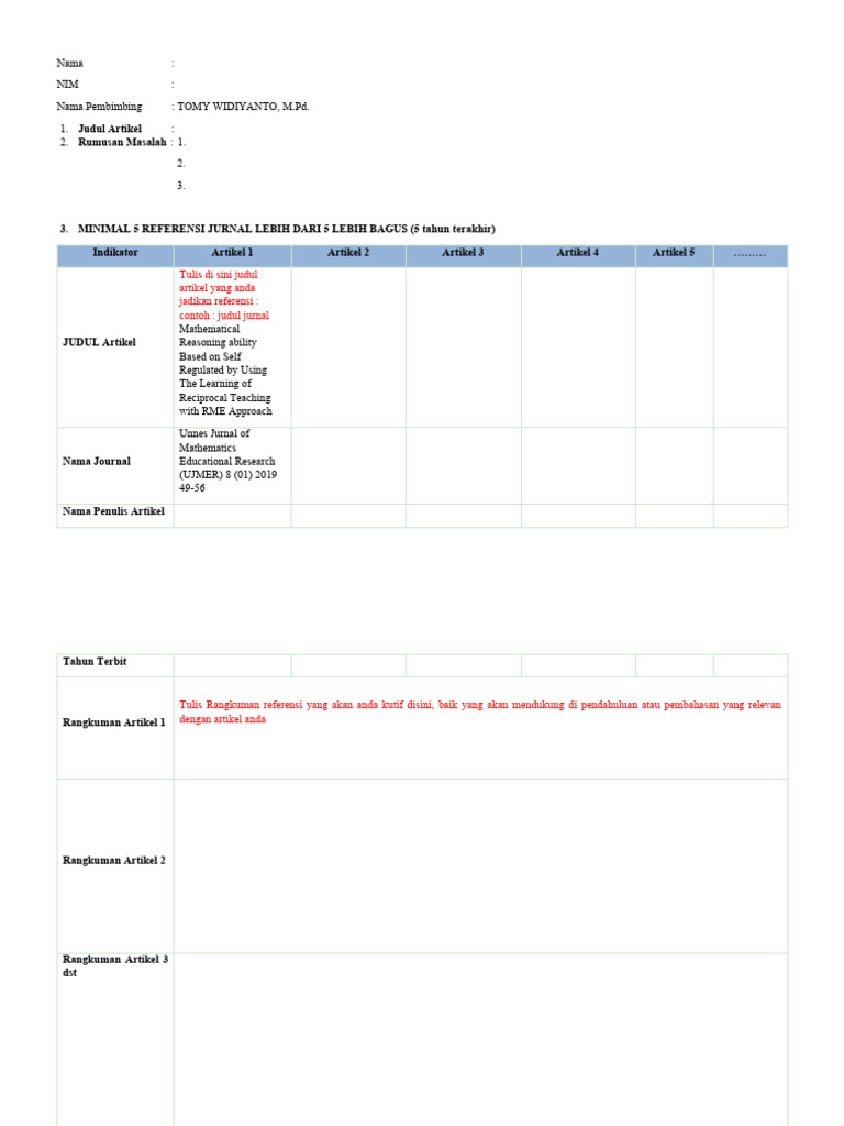 Format Tugas 1 Karya Ilmiah | PDF