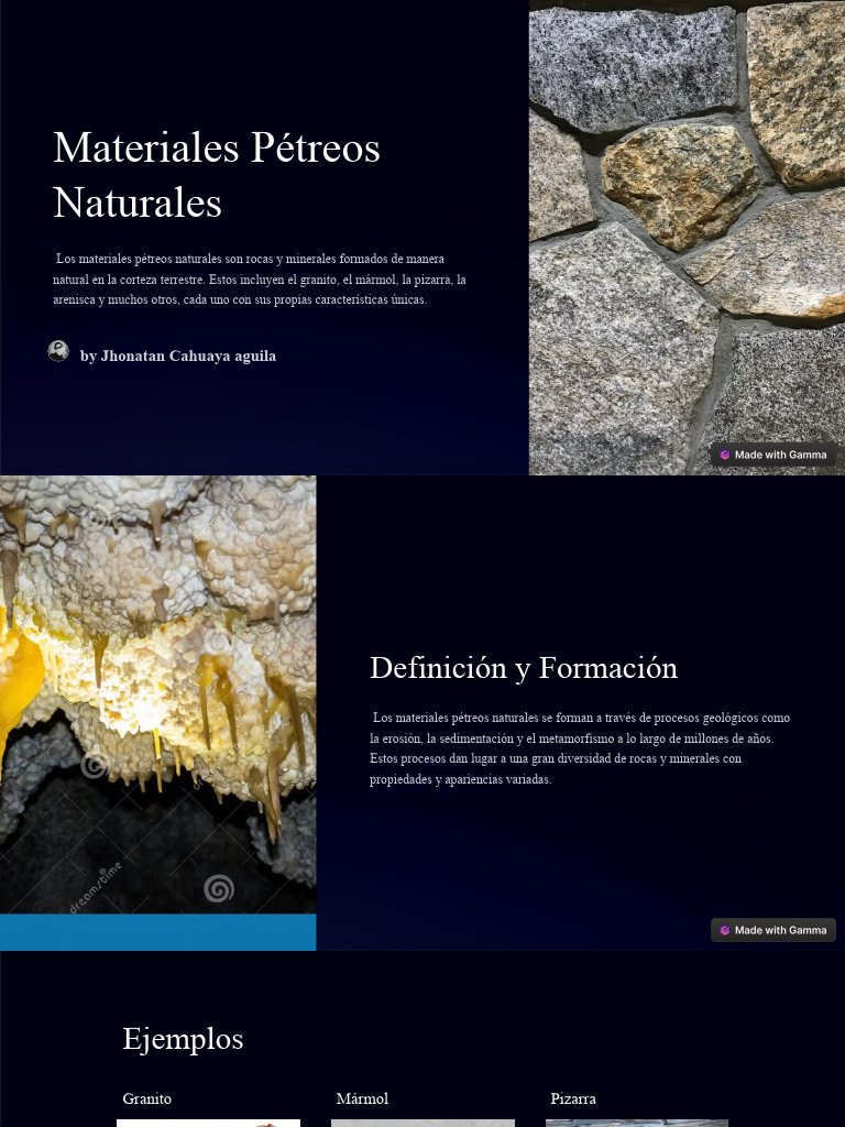 Materiales Petreos Naturales | Descargar gratis PDF | Roca (geología ...