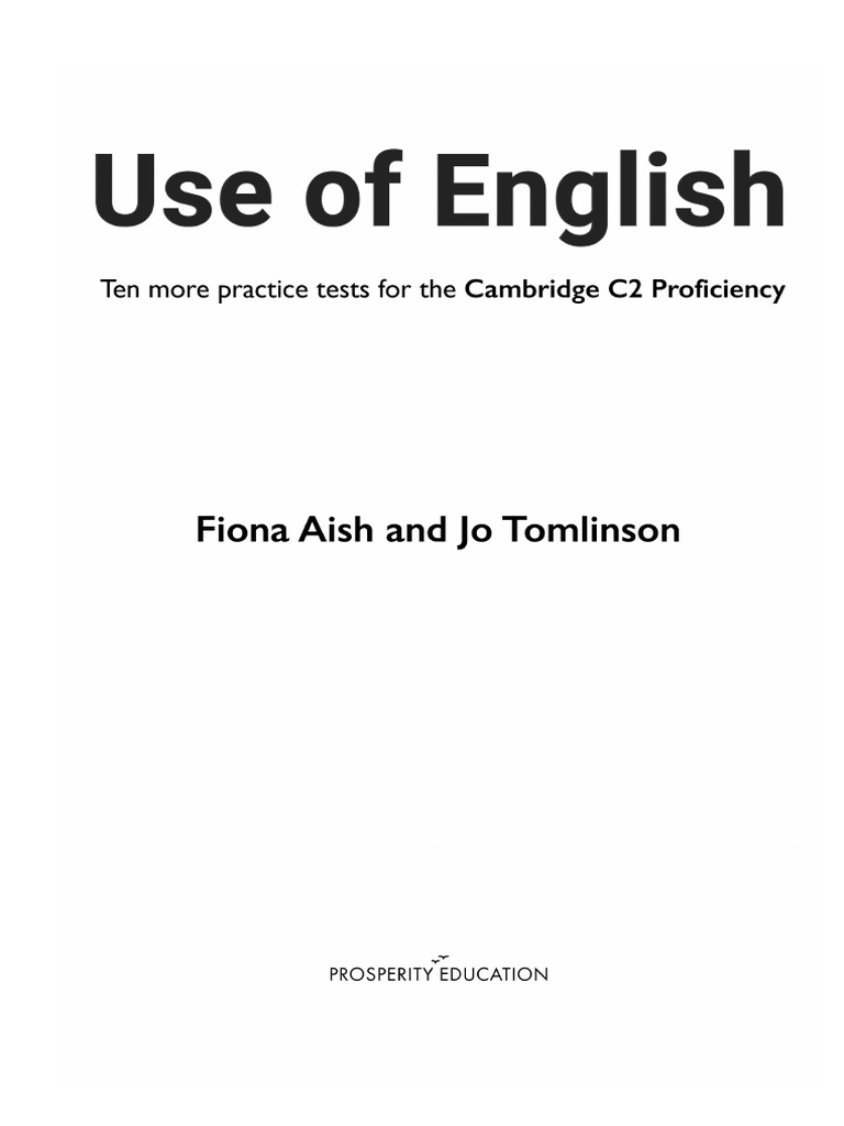 Use of English C2 Book 2 - Complete Book | PDF