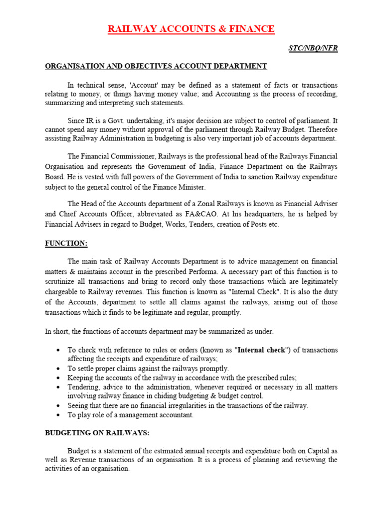 Organization and Objectives of Accounts Branch | PDF | Expense | Budget