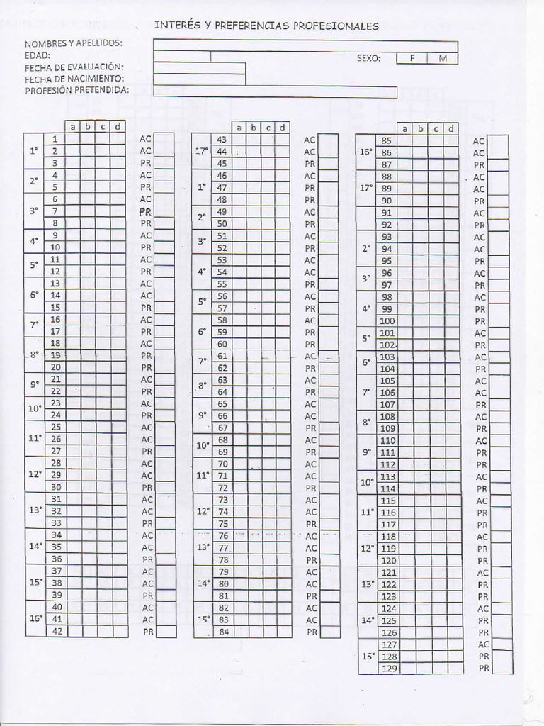 Hoja de Respuestas Ipp | PDF