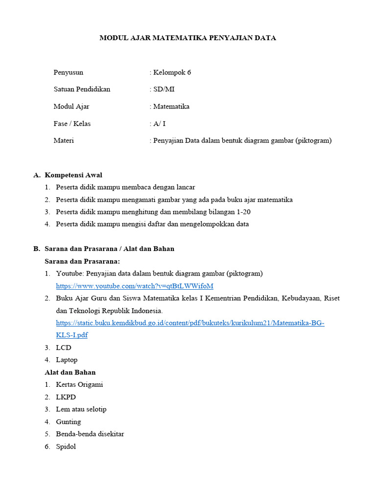 Modul Ajar Model PJBL Dengan Pendekatan STEAM - Kelompok 6 | PDF