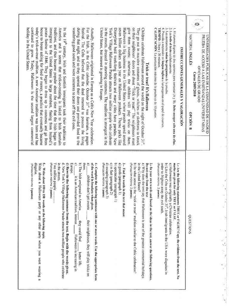 Trick or Treat | PDF