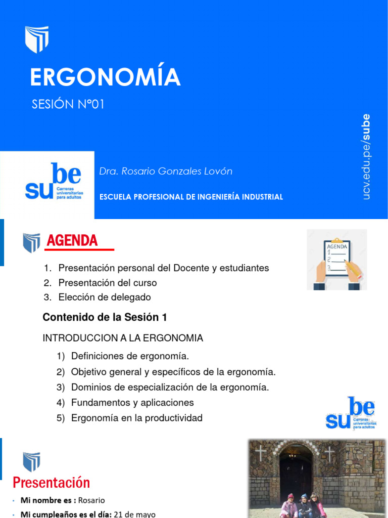 Sesion 1 Introducción A La Ergonomía Descargar Gratis Pdf