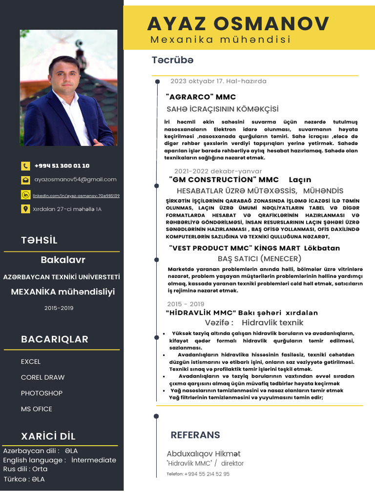 Ayaz.O. CV | PDF
