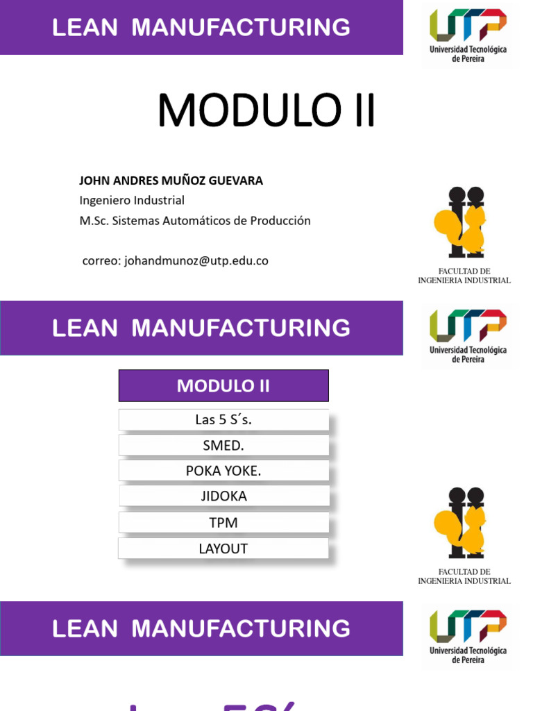 Lean Manufacturing - Modulo II | PDF | Lean Manufacturing | Producción y fabricación