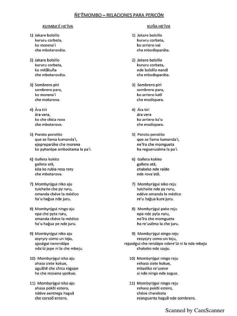 Relaciones de Pericon | PDF