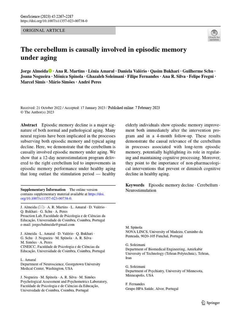 CB MEMORY | PDF | Memory | Cingulate Cortex