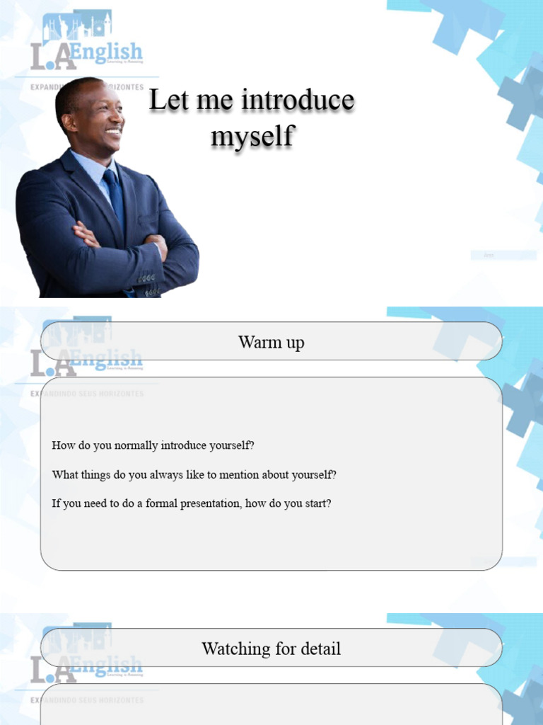 Self-Introduction Techniques | PDF | Human Communication
