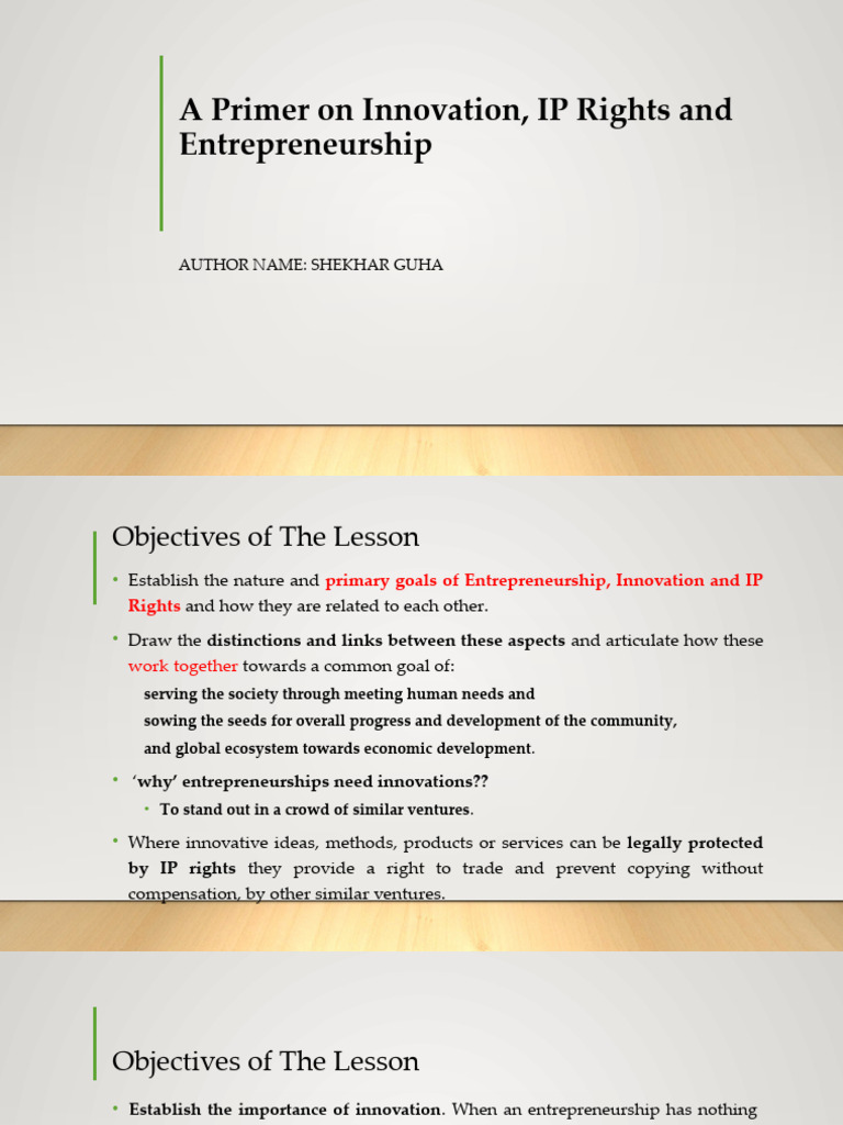 Chapter 1 | PDF | Intellectual Property | Entrepreneurship
