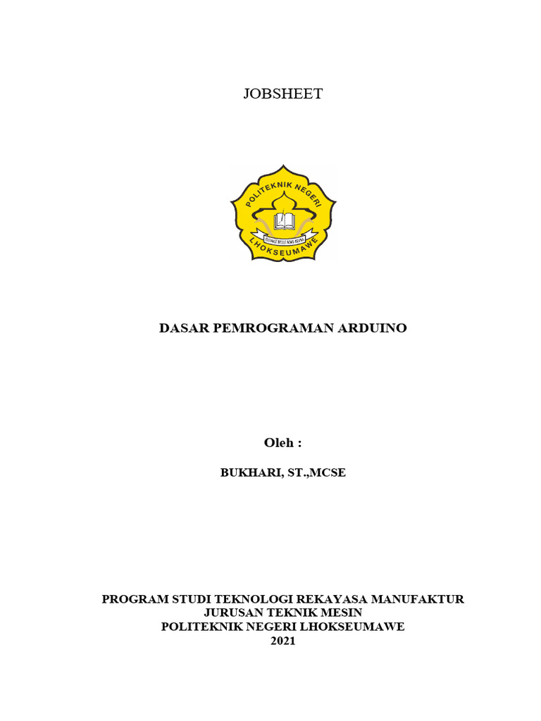 24.-Bukhari-Dasar-Pemrograman-Arduino | PDF
