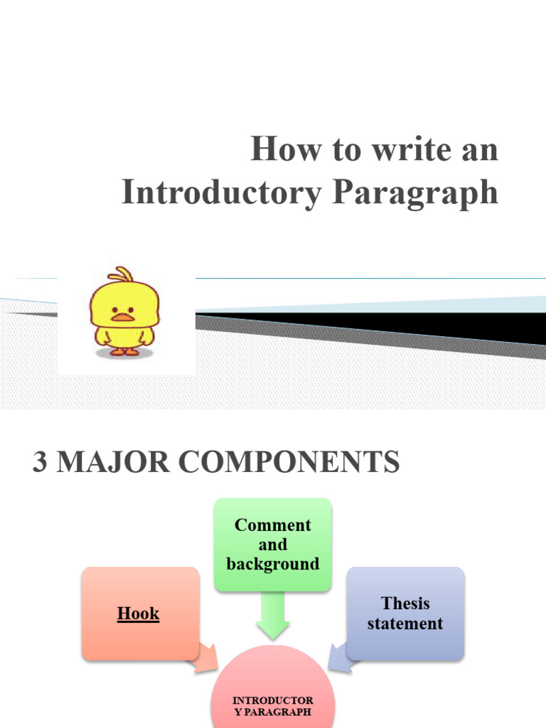 Writing Introduction - Hook, Comment & Background, TStatement | PDF ...