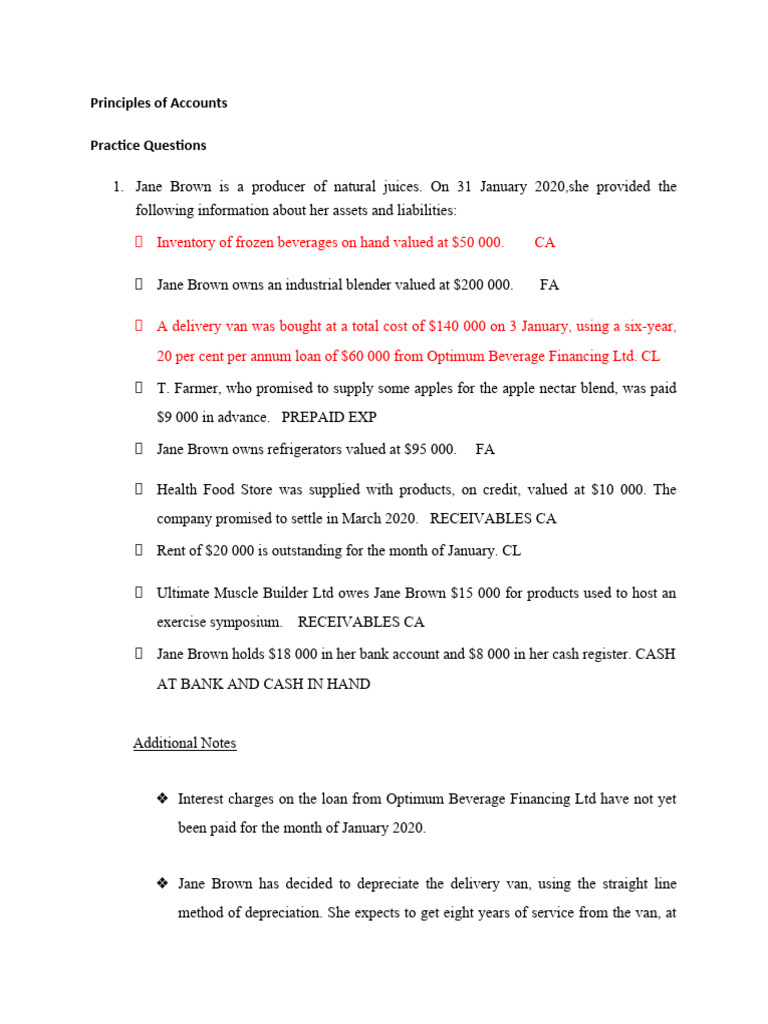 Accounting Practice Exercises | PDF | Debits And Credits | Economies