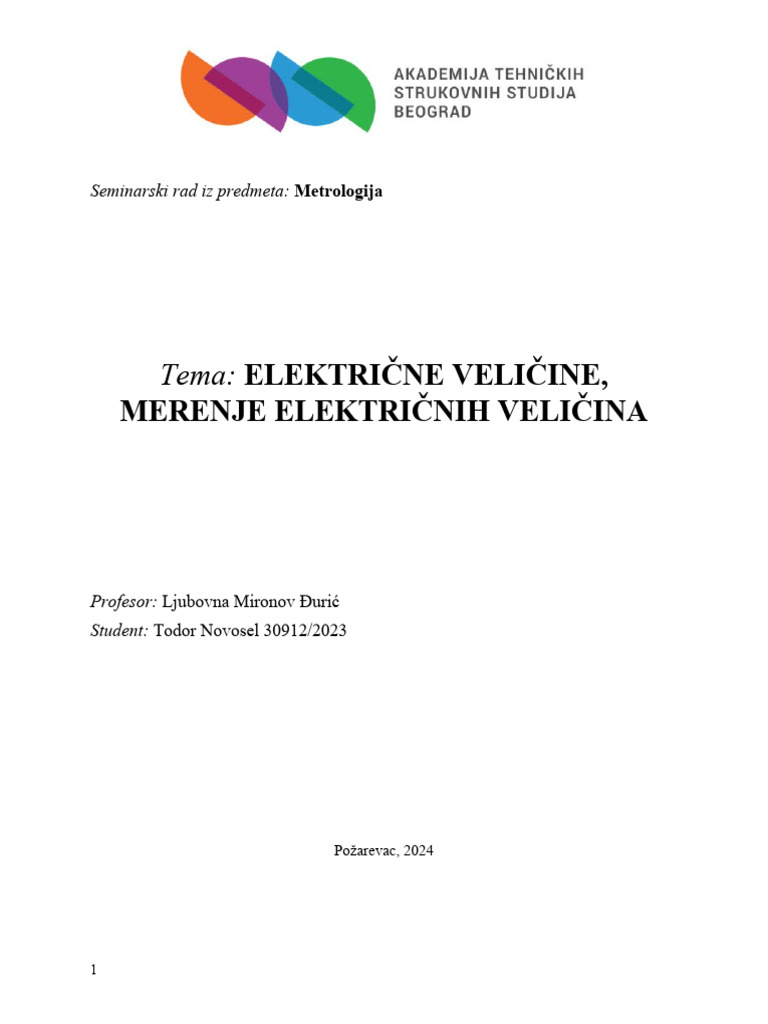 Todor Metrologija | PDF