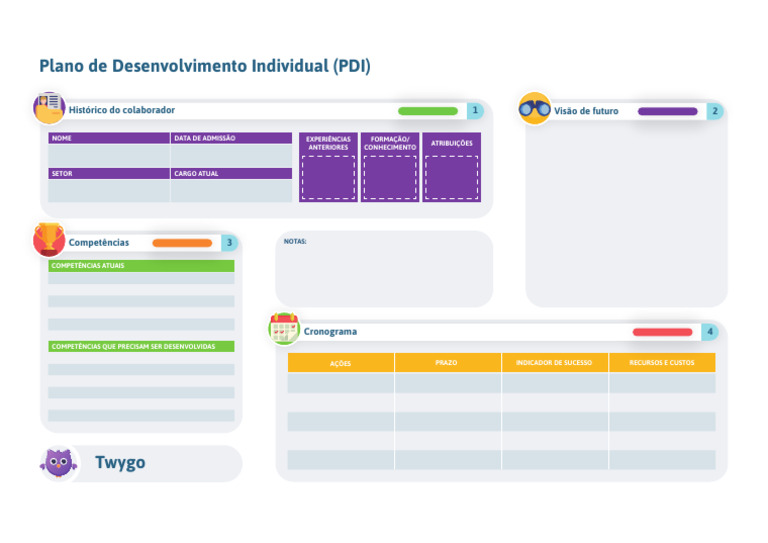 FERRAMENTA Canva Plano de Desenvolvimento Individual (PDI) | PDF