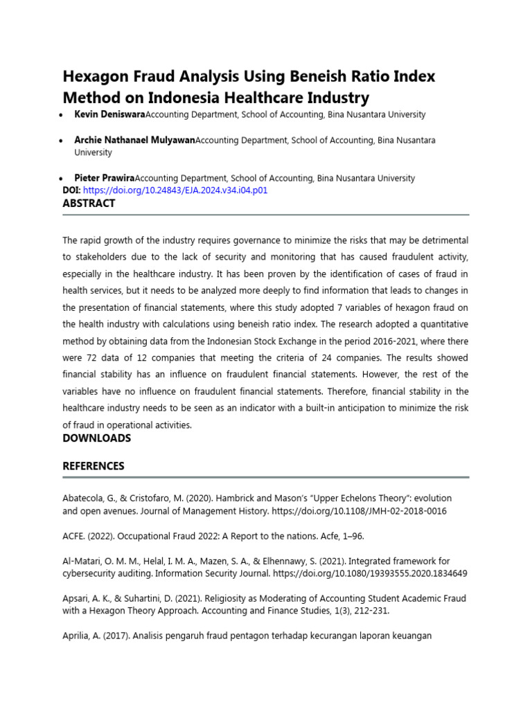 Analisa Hexagon Fraud | PDF | Fraud | Accounting