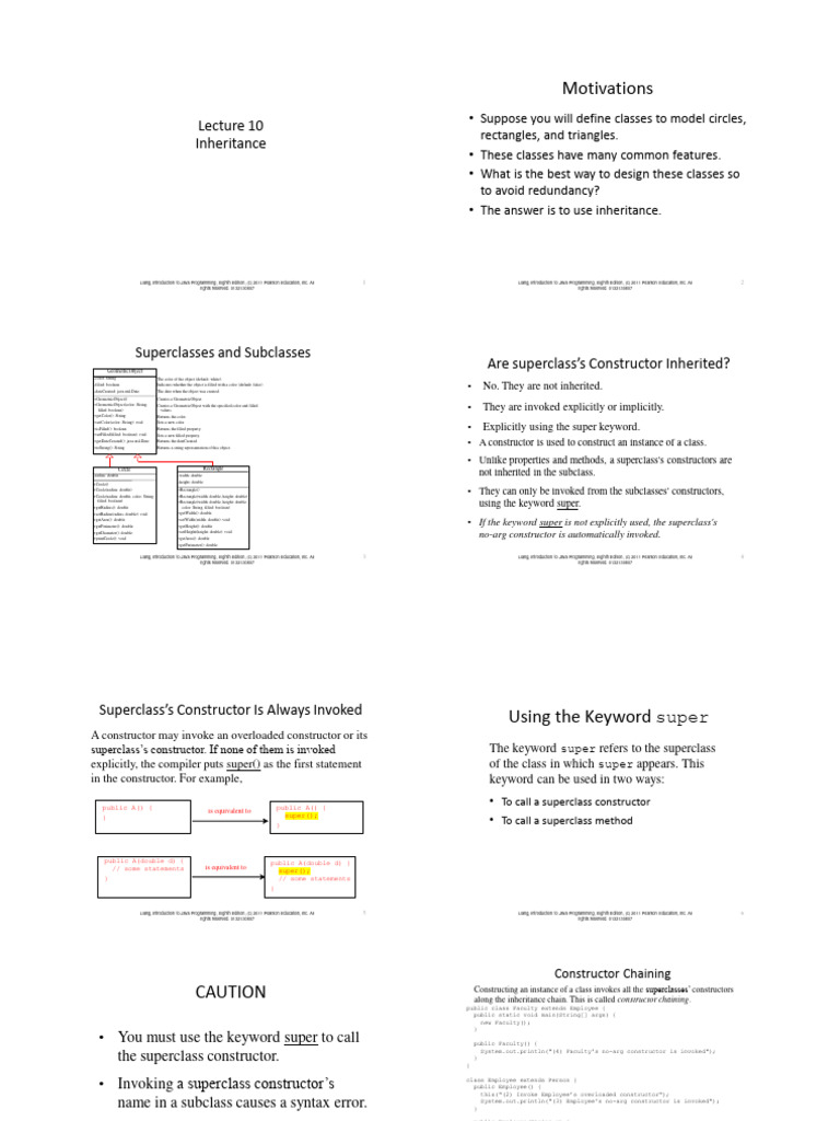 Lecture 9 Pdf Method Computer Programming Inheritance Object Oriented Programming 5732