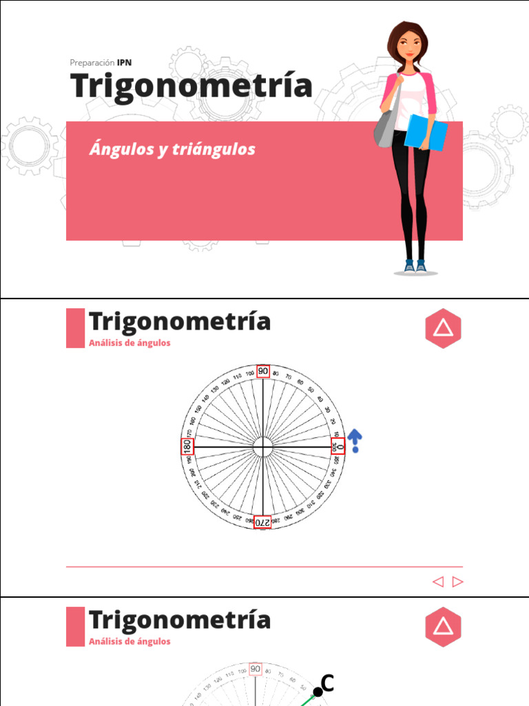 Trigonometría DIAPOSITIVA | PDF | Triángulo | Ángulo