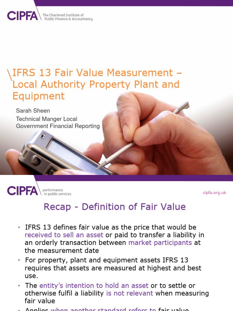 IFRS 13 Fair Value Measurement - Local Authority Property Plant and ...