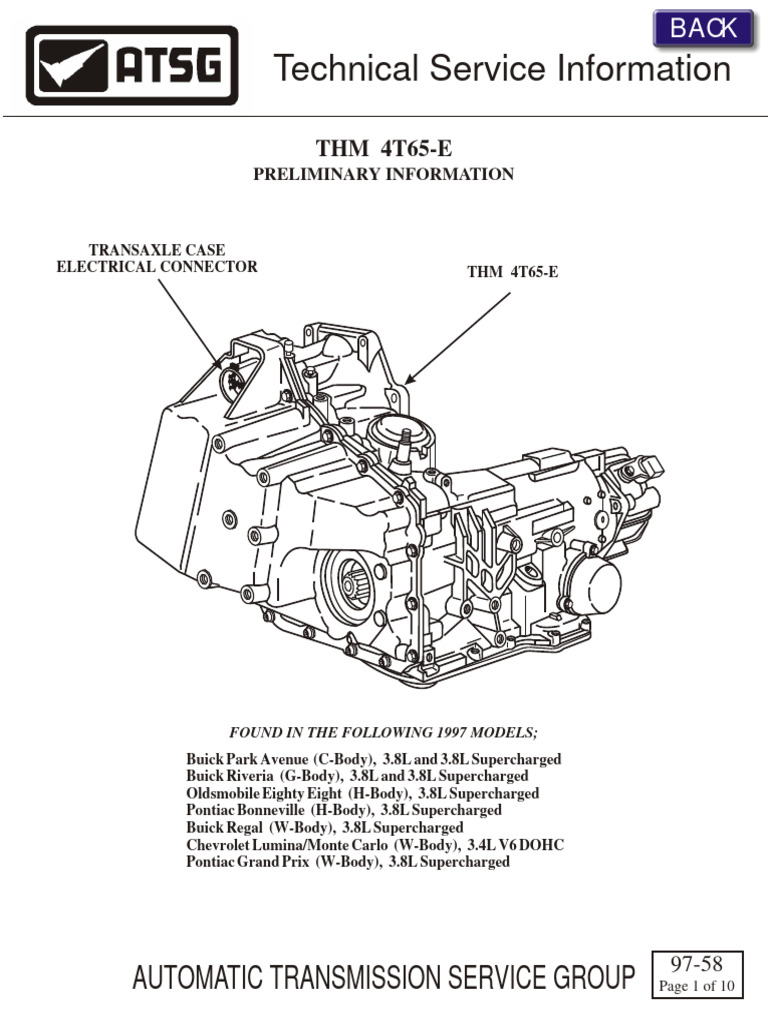 4T65E Transmisión | PDF | Automatic Transmission | Manual Transmission