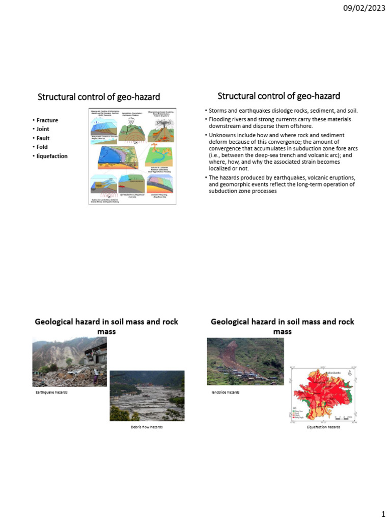 Lecture - 4 - Structural Control On Geo-Hazard | PDF