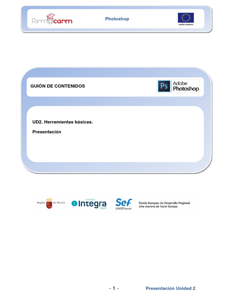 UD2 Presentacion | PDF | Adobe Photoshop