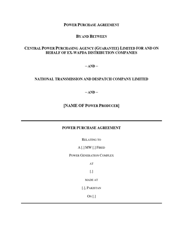 Power Purchase Agreement Guide | PDF | Electrical Grid | United States ...