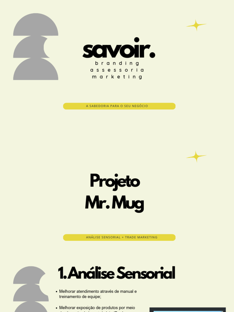 Savoir - Projeto MR Mug - Análisesensorial + Trade | PDF | Negócios ...