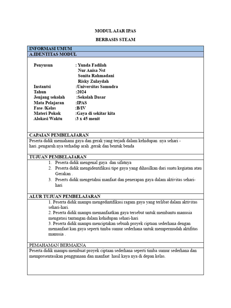 Modul Ajar Ipass | PDF