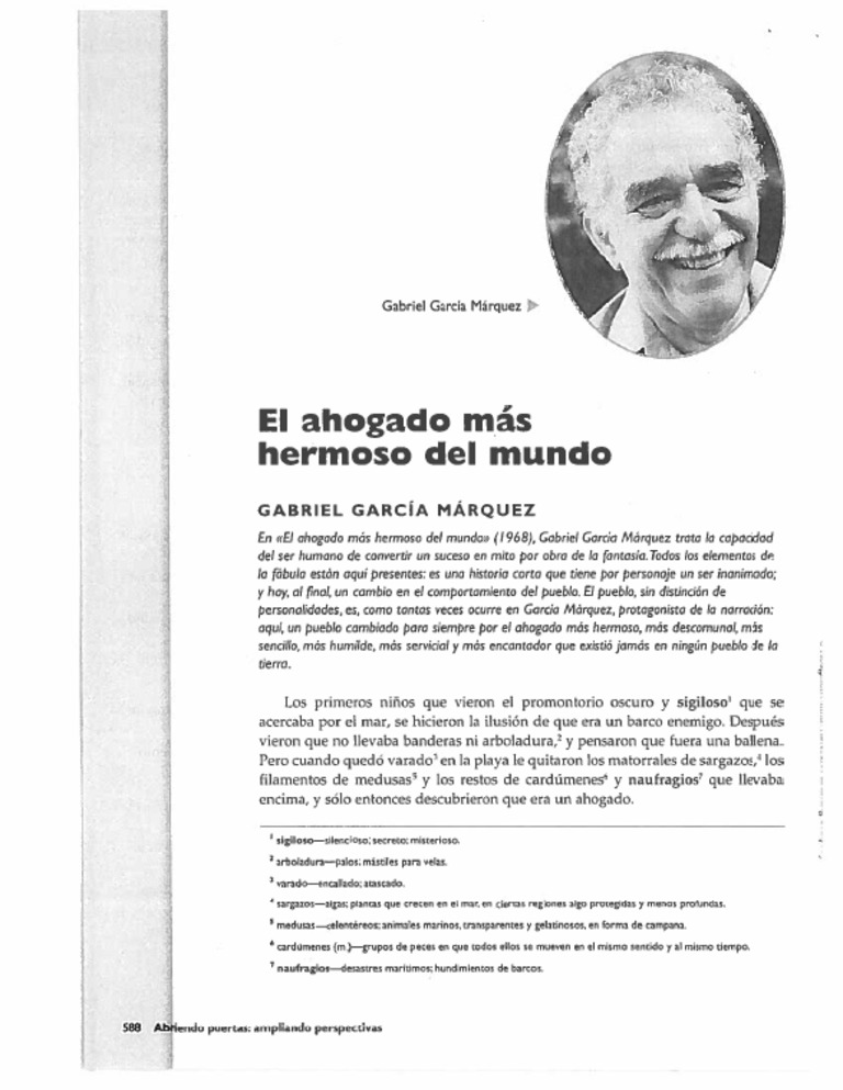 36 - El Ahogado Mas Hermoso - 1 | PDF