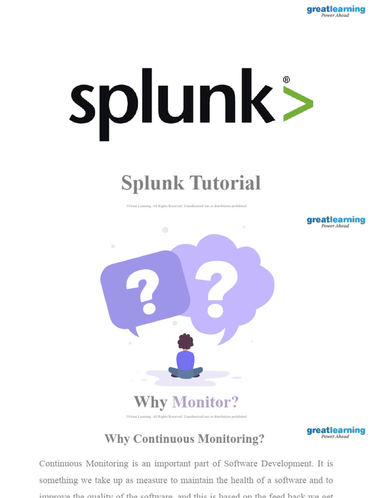 Splunk Tutorial | PDF | Computing | Software Engineering Splunk Tutorial | PDF | Computing | Software Engineering