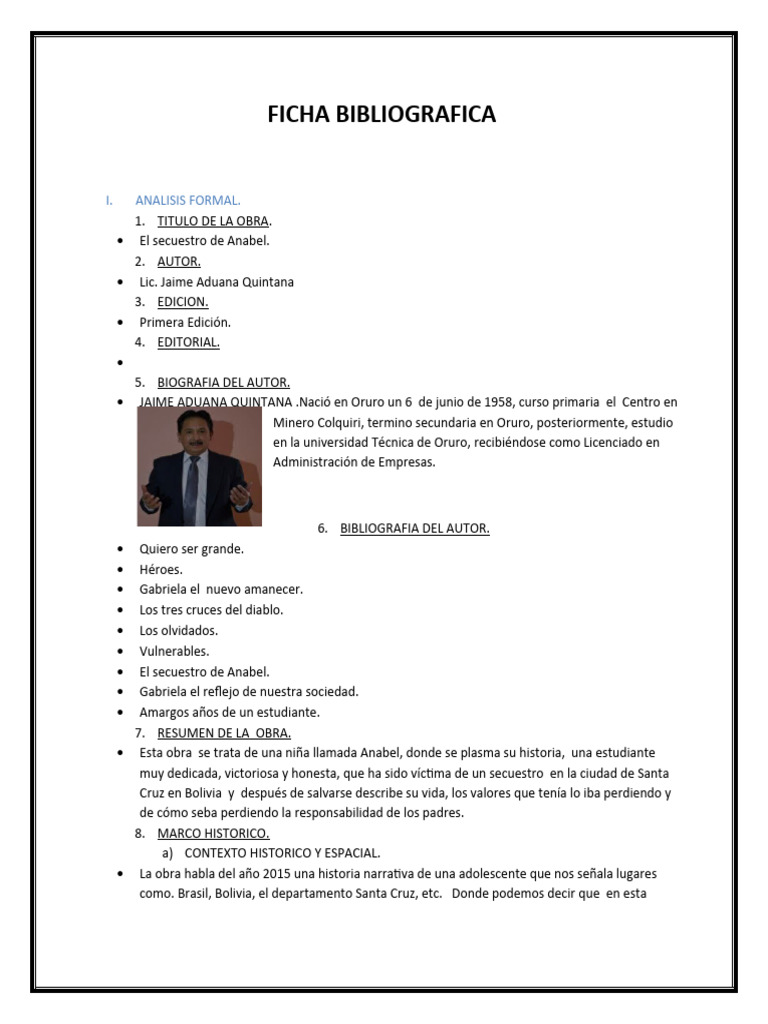 Analisis Secuestro de Anabel | PDF | Novela negra, policíaca y suspenso