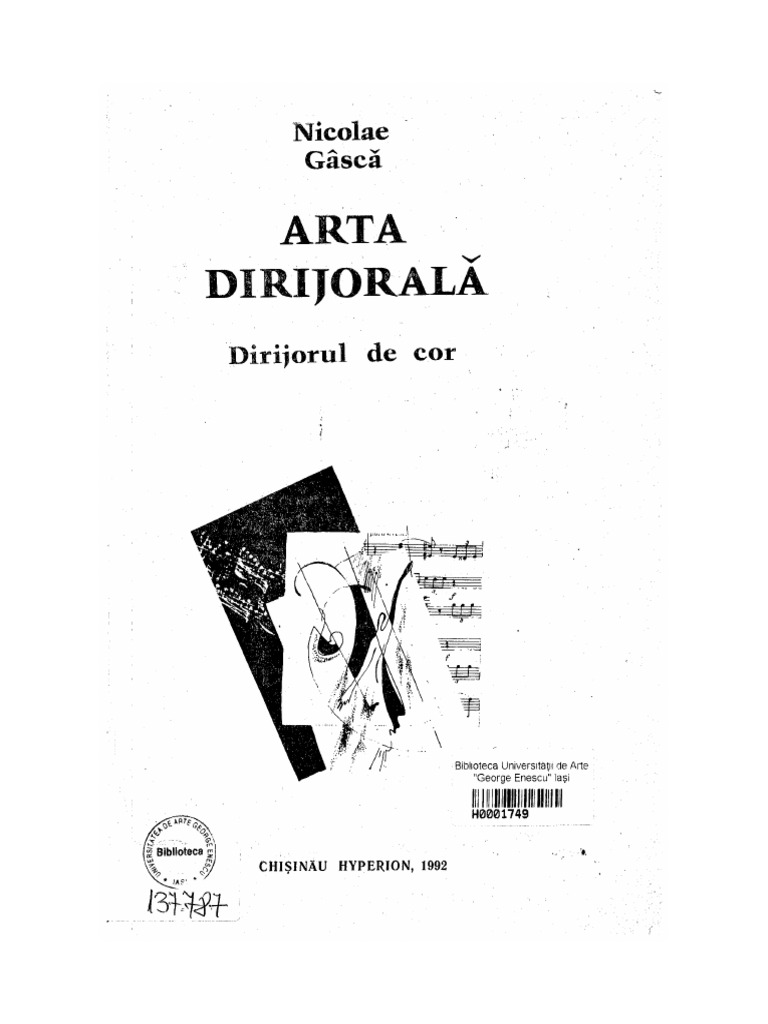Gasca Nicolae - Arta Dirijorala. Dirijorul de Cor | PDF