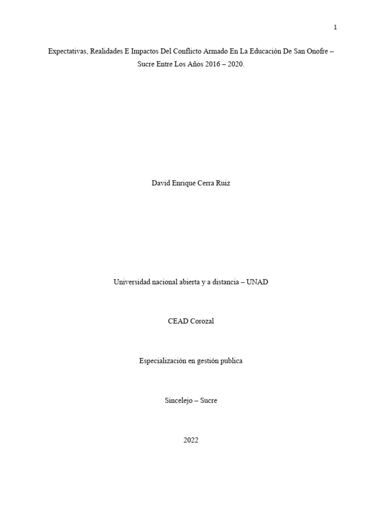 David Cerra Ultima Entrega | PDF | Estrés (biología) | Trauma psicólogico