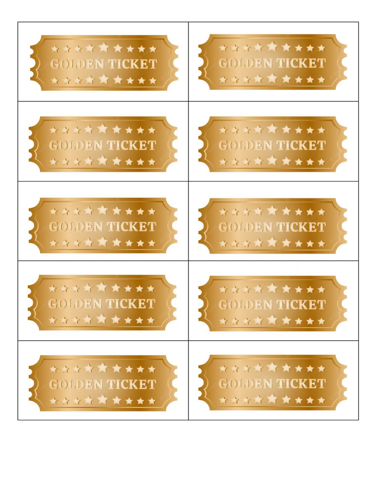 Golden Tickets | PDF
