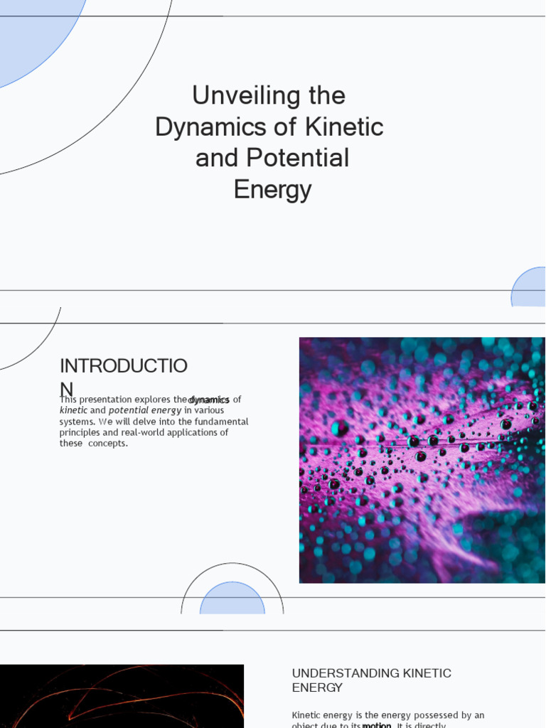 Kinetic and Potential Energy Dynamics | PDF | Potential Energy ...