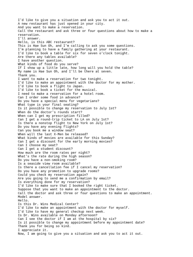 Situations - IM23 | PDF