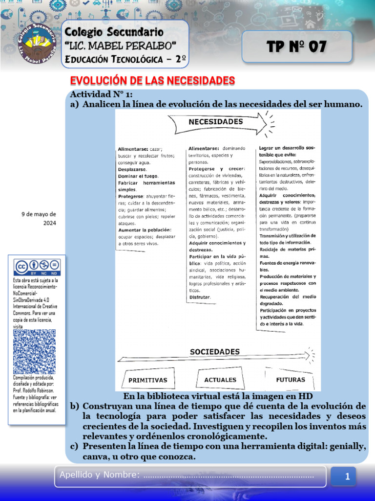 TP #07 - Evolución de Las Necesidades | PDF