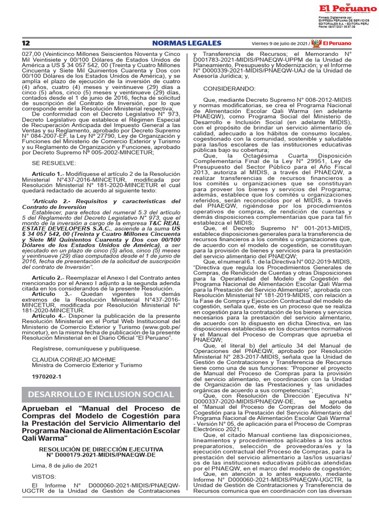 Aprueban El Manual Del Proceso de Compras Del Modelo de Cog Resolucion ... Aprueban El Manual Del Proceso de Compras Del Modelo de Cog Resolucion ...