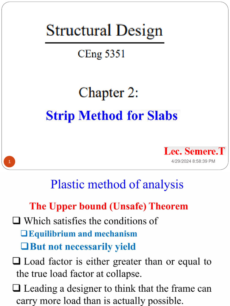 Chapter 2 Strip methods for slabs..... | PDF