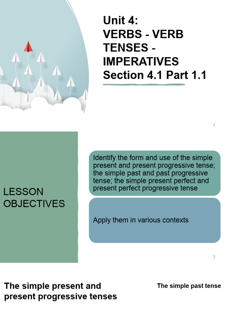 NP C4 CD4.1 P1.1 Slide | PDF | Grammatical Tense | Linguistic Typology