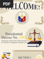 PD 1602: Penalties for Illegal Gambling | PDF | Justice | Crime & Violence