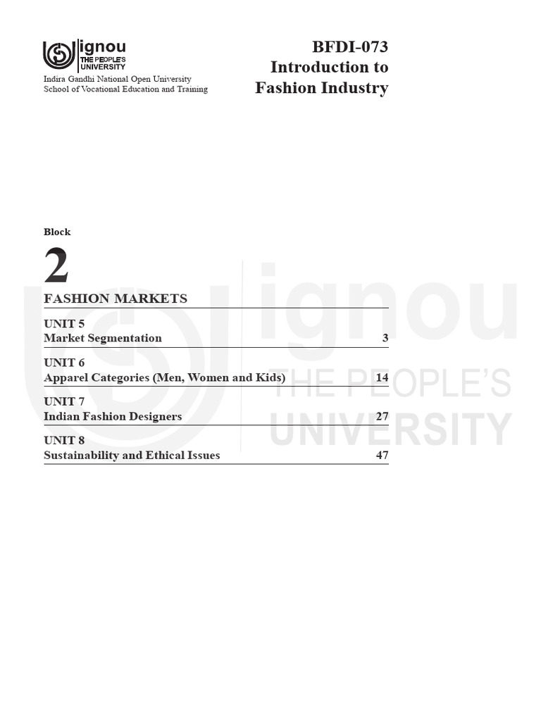 Fashion Markets Download Free Pdf Marketing Market Segmentation