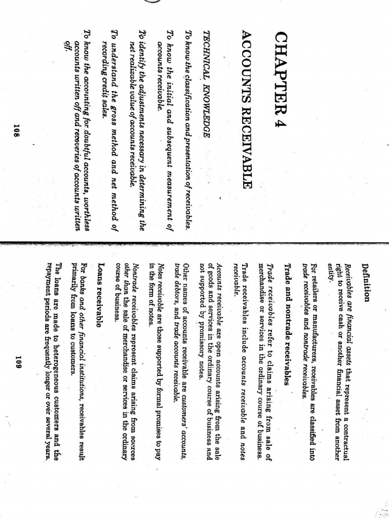 Chapter 4 Accounts Receivable | PDF
